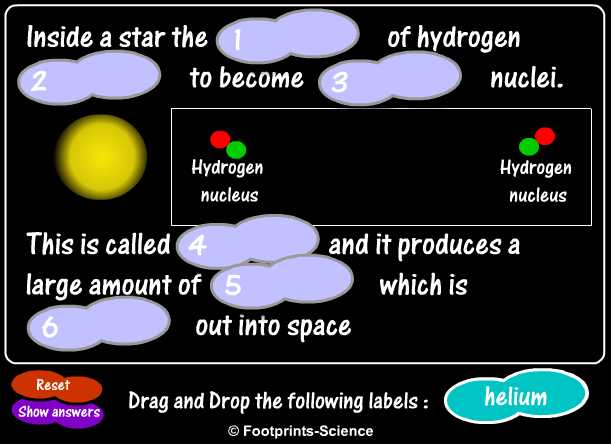 Life cycle of a star quiz questions - Footprints-Science | GCSE science ...